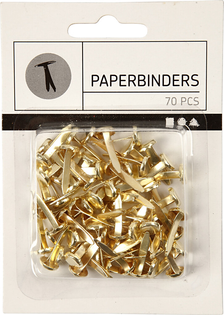 Clips - L 20 Mm - Guld - 70 Stk | Se tilbud og køb på Gucca.dk