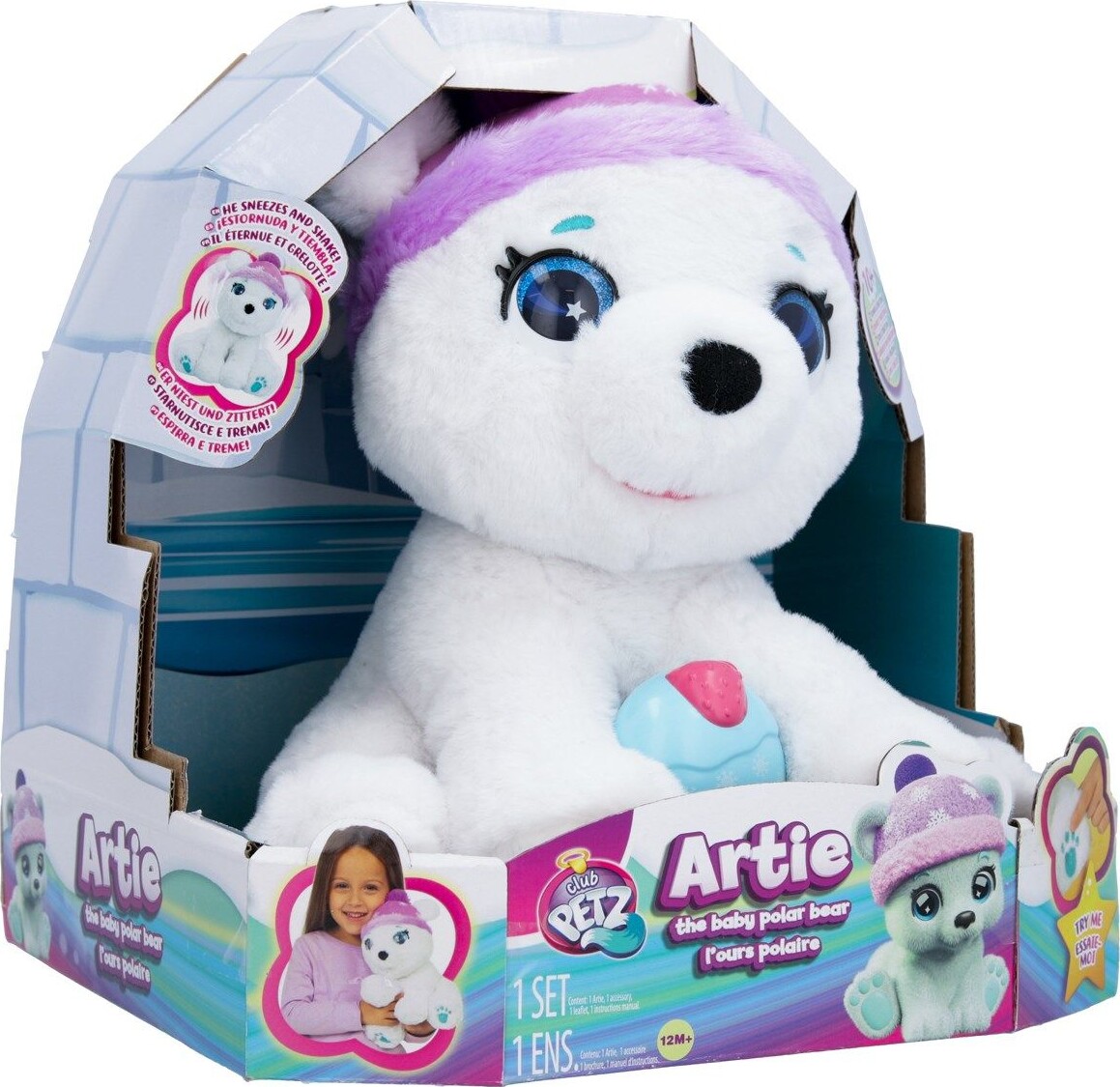 Club Petz - Isbjørnen Artie Med 20 Lyde - 25 Cm | Se tilbud og køb på ...