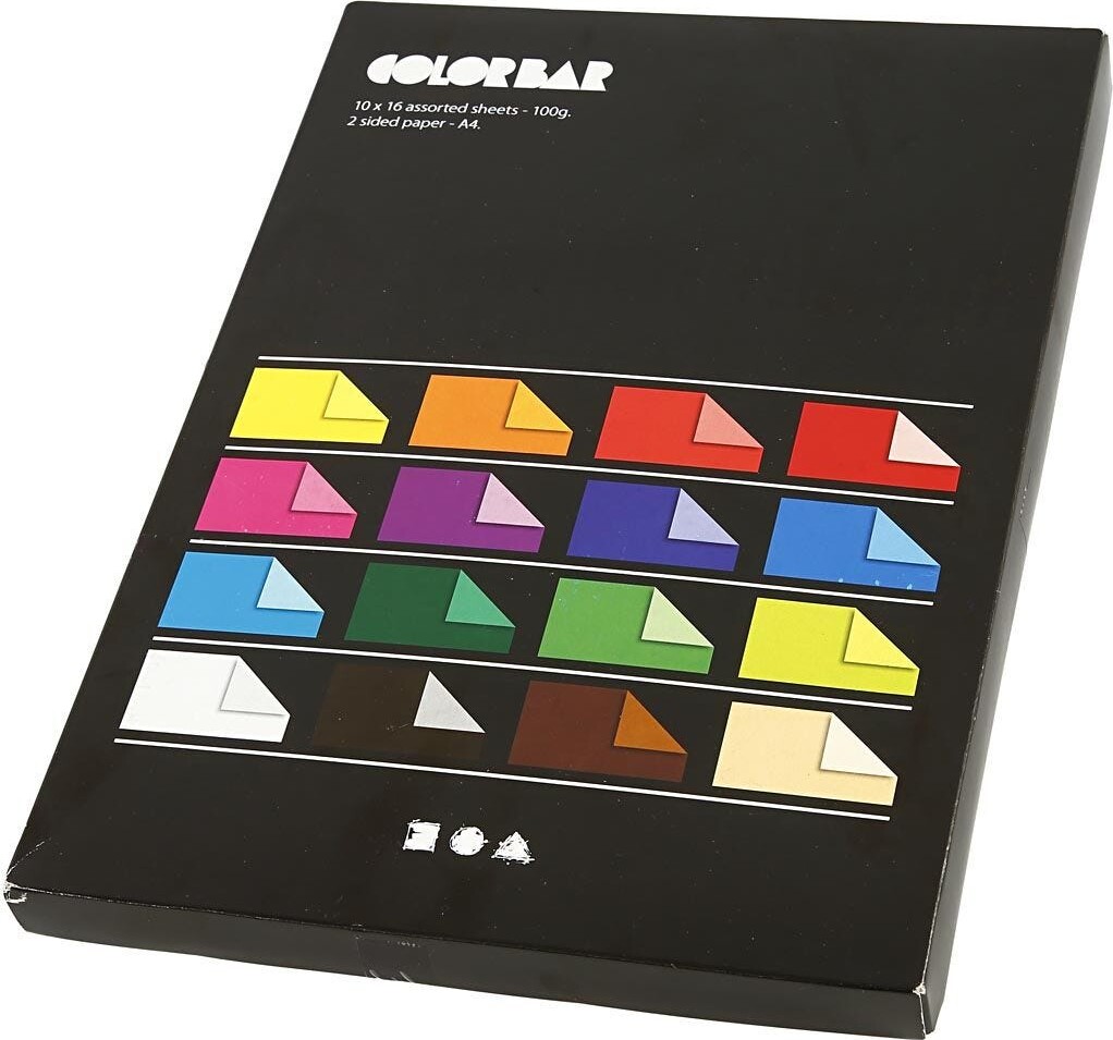 Color Bar - Farvet Papir - A4 - 10 Farver - 160 Ark | Se tilbud og køb ...