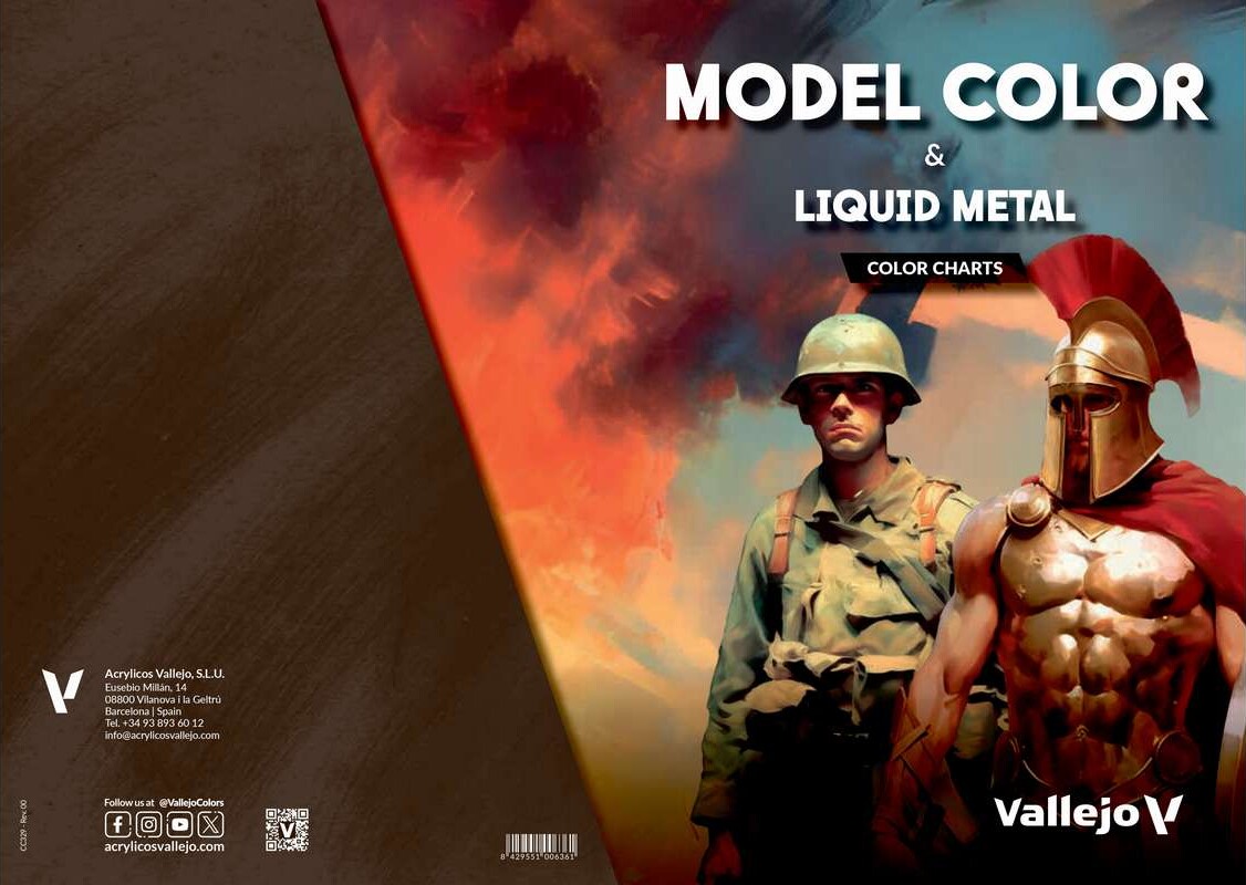 Vallejo - Color Charts - Model Color & Liquid Metal 2024 - Cc329 | Se ...