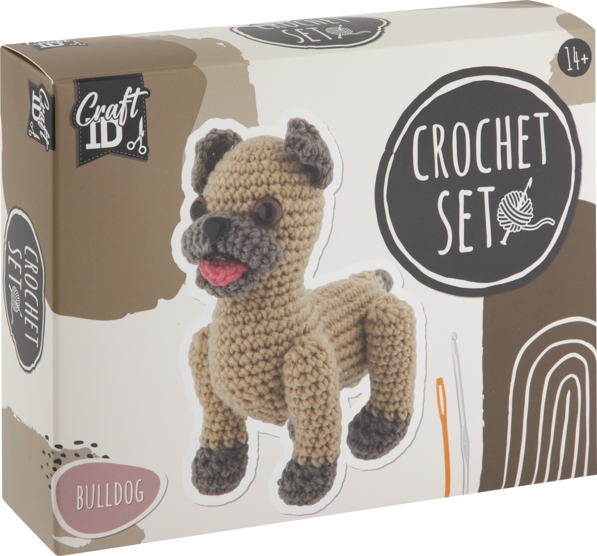 Køb Hæklekit - Diy - Bulldog - Craft Id - Gucca.dk