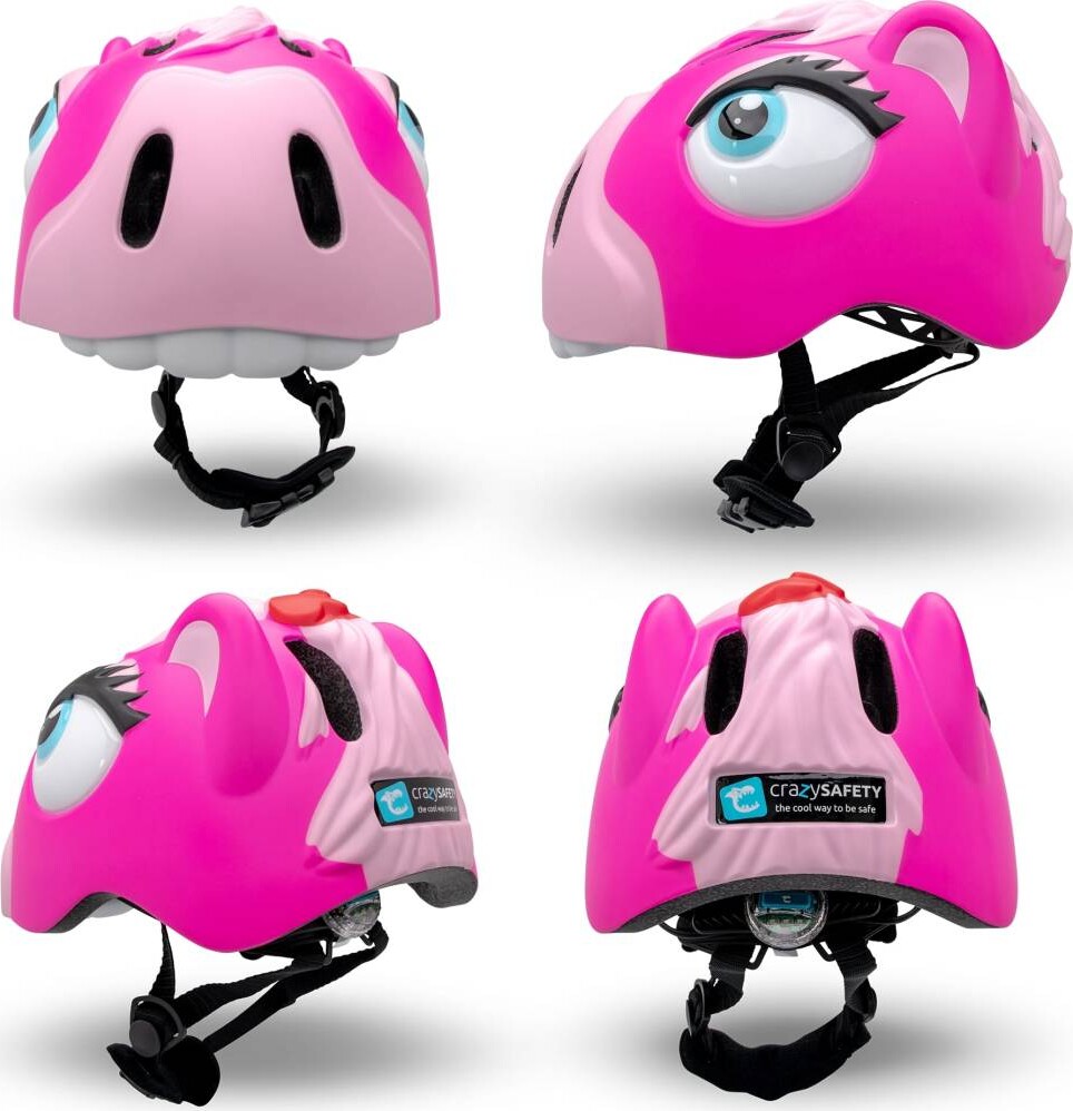 Køb Crazy Safety - Cykelhjelm Til Børn - Hest - Pink - 49-55 Cm - Gucca.dk