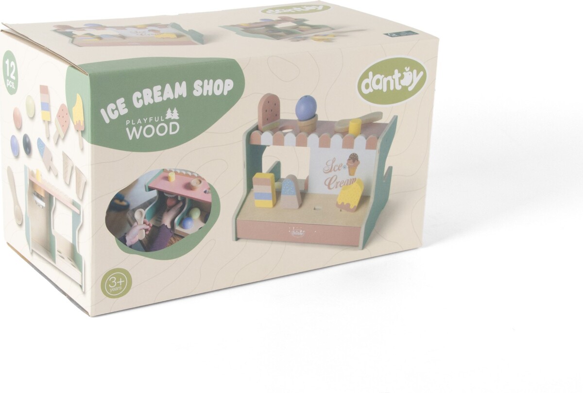 Dantoy - Isbutik Legetøj Til Børn - Træ | Se tilbud og køb på Gucca.dk