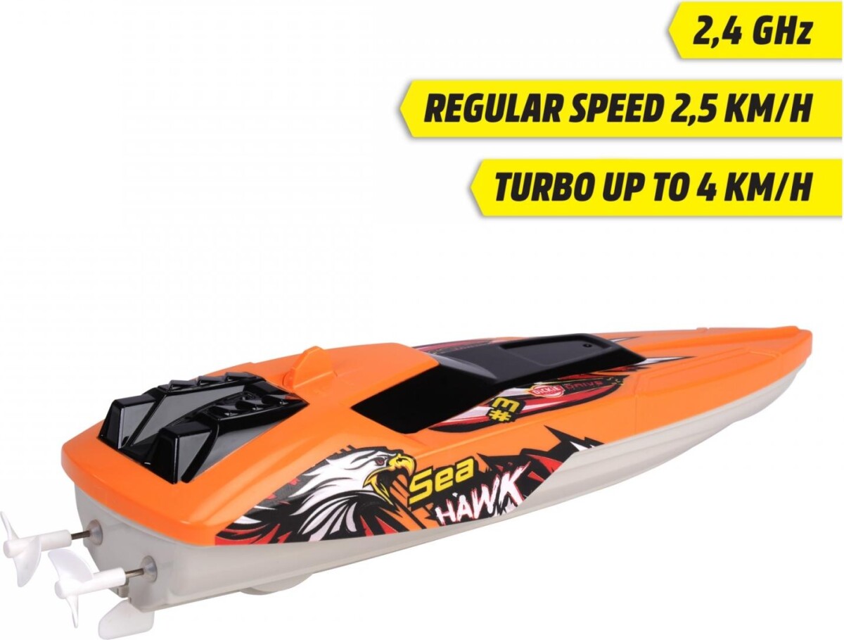 Køb Dickie Toys - Fjernstyret Båd Til Børn - Sea Hawk - Gucca.dk