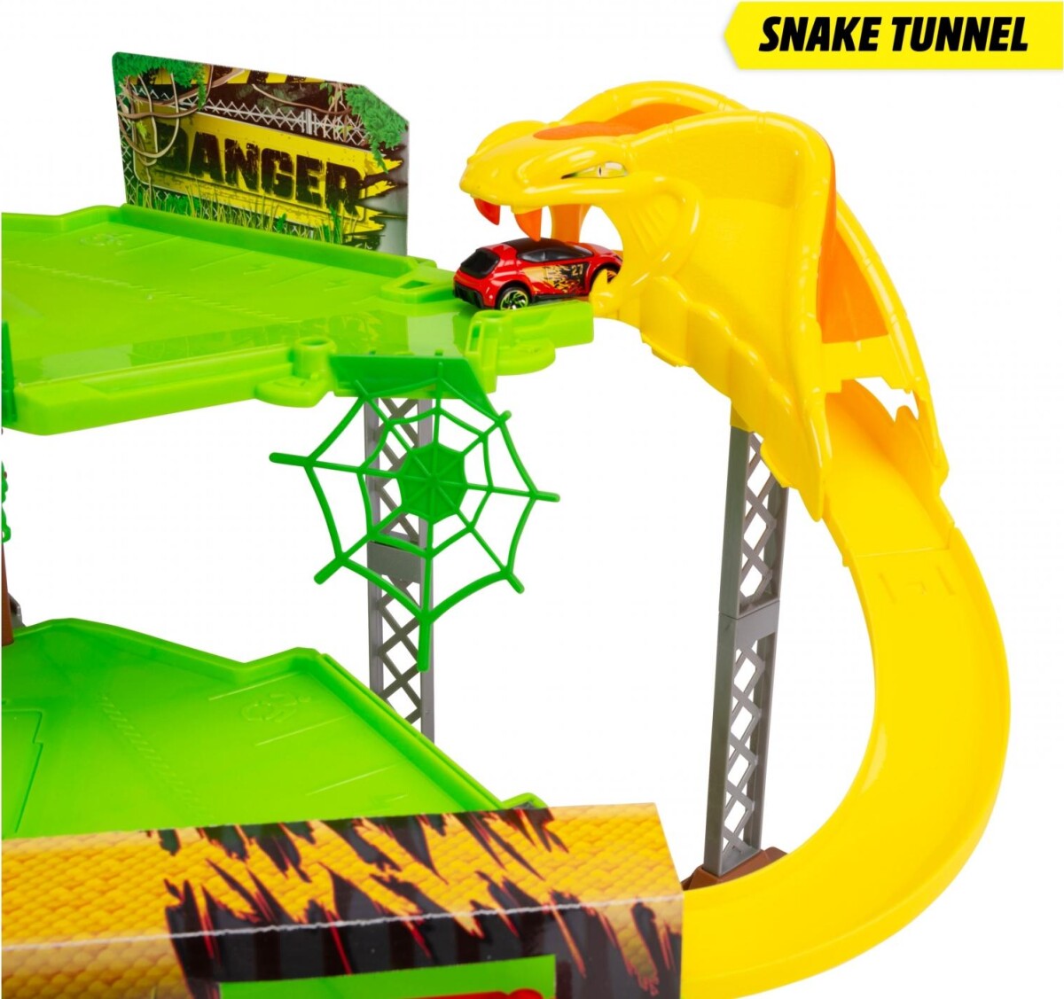 Køb Dickie Toys - Jungle Garage - Bil Garage Legesæt - Gucca.dk