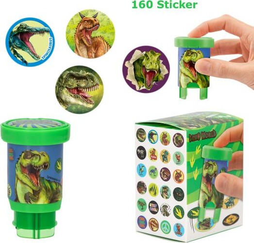 Køb Dinosaur Klistermærker Med Stempel - Dino World - 160 Stk fra ...