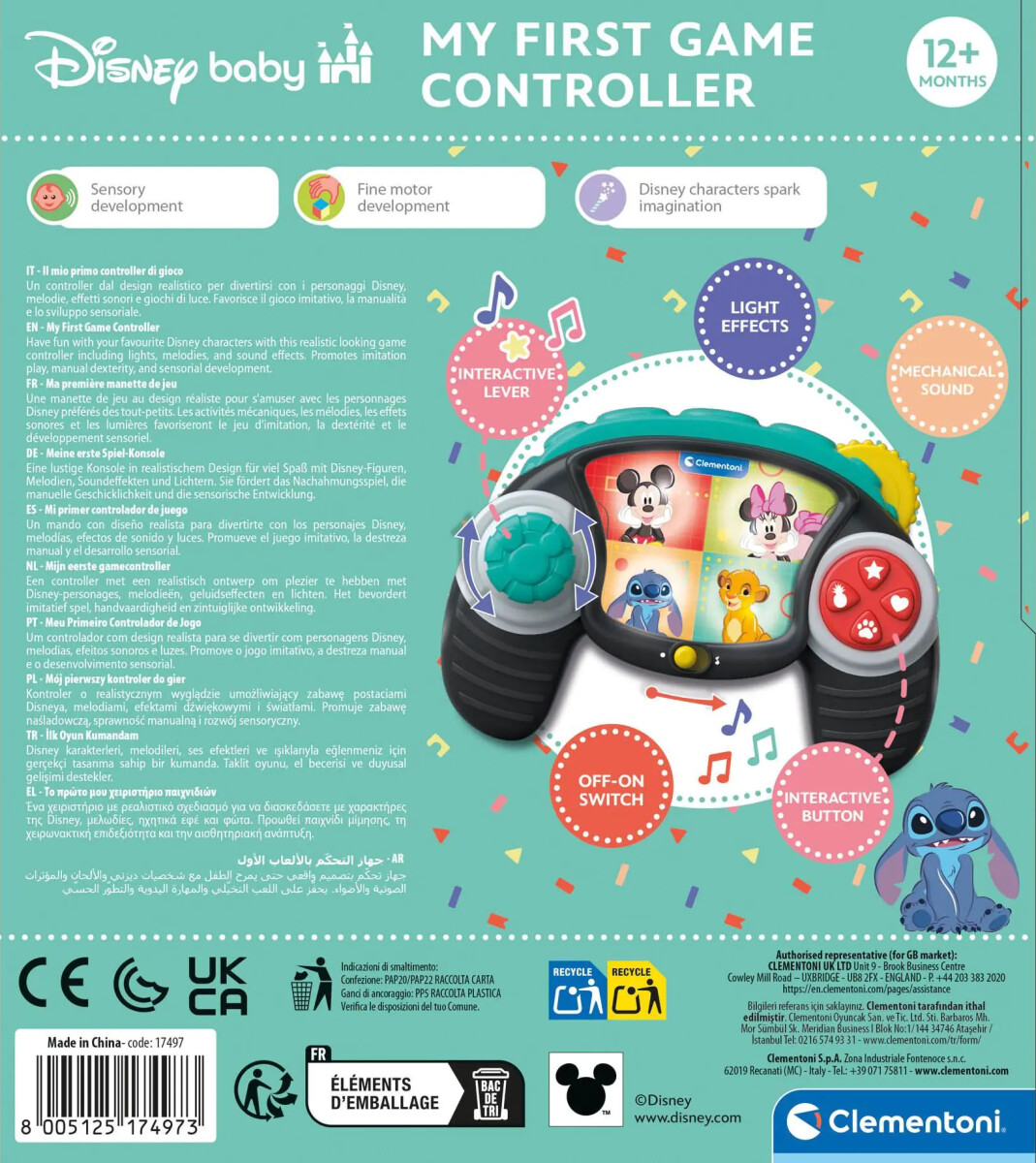 Clementoni - Disney Baby - Legetøjs Controller | Se tilbud og køb på ...