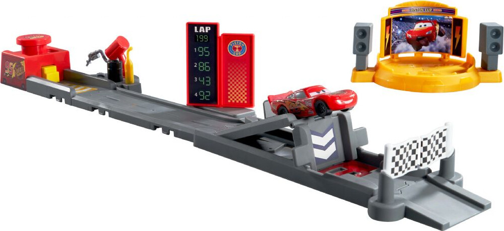 Køb Disney Cars - Piston Cup Launching Set - Bilbane Legesæt fra Mattel ...