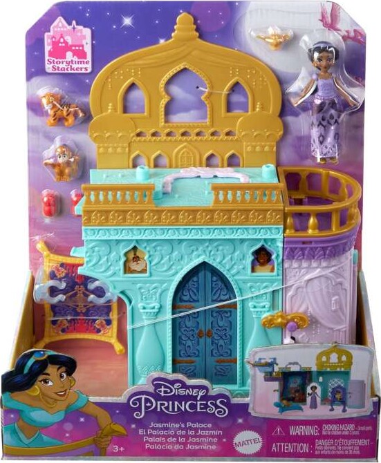 Disney Princess - Jasmine Stacking Castle Doll House W. Doll - Hlw93 ...
