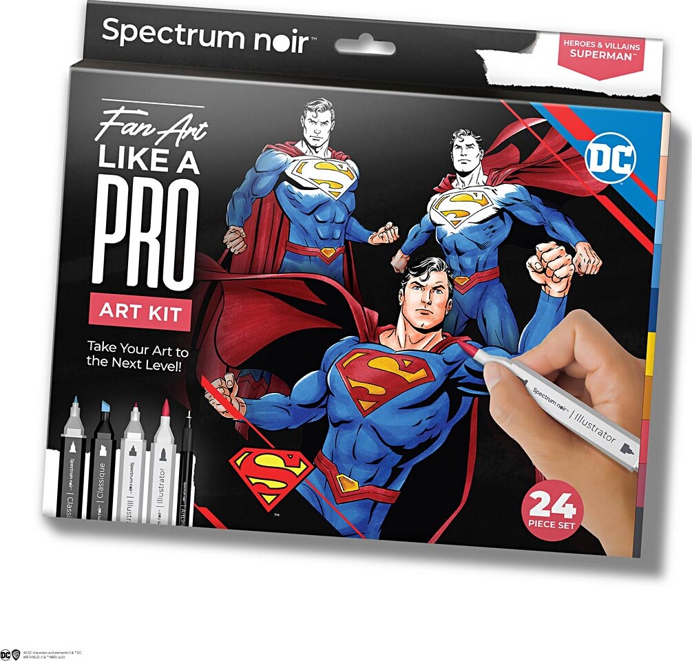 Køb Diy Kit Illustration - Superman - Assorterede Farver fra Spectrum ...