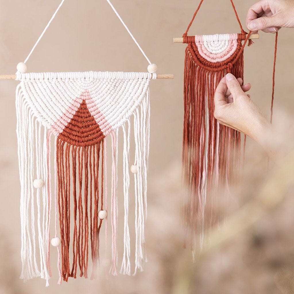 Køb Diy Macramé Vægdekoration Kit - øvet fra Creativ Company - Gucca.dk