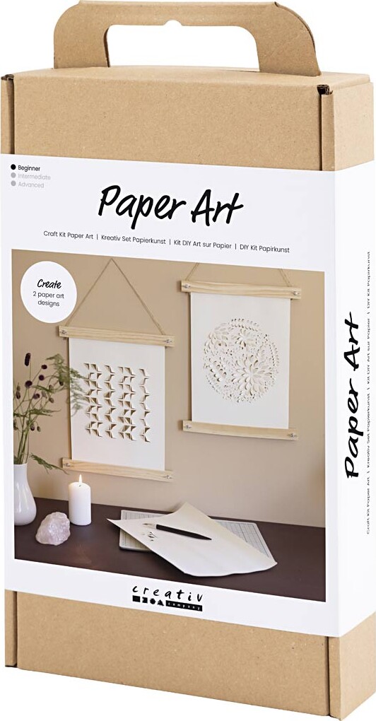 Køb Diy Kit Papirkunst - Papir Til Ophæng - Off White - 1Pk fra Creativ ...