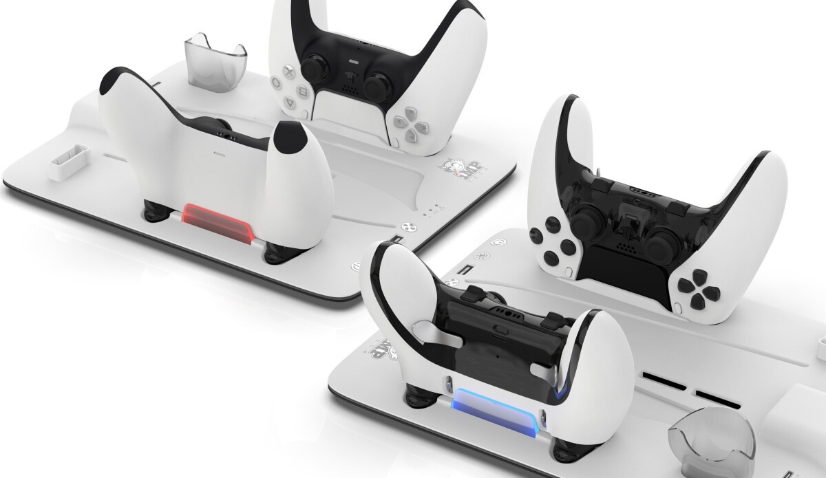 Dlx Led Multi Function Charger Tower Ps5 Slim / Ps5 | Se tilbud og køb på Gucca.dk