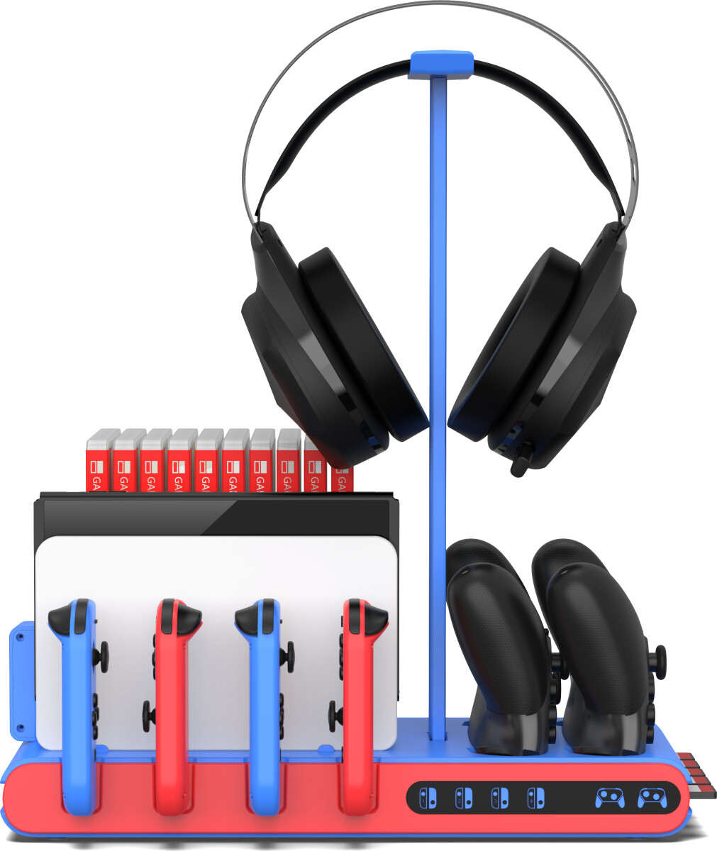 Køb Dlx Multi Function Charger Tower Nintendo Switch / Oled fra Imp - Gucca.dk