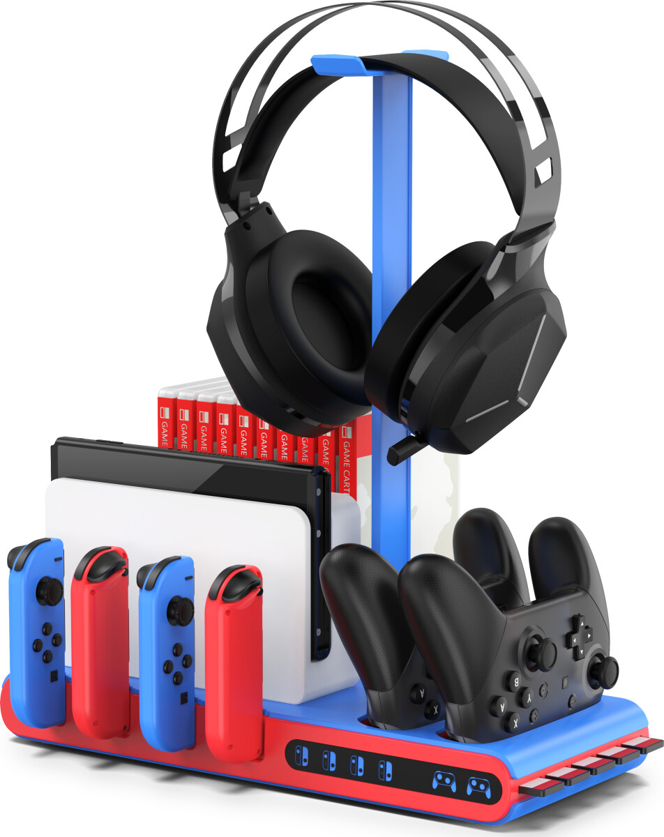 Køb Dlx Multi Function Charger Tower Nintendo Switch / Oled fra Imp - Gucca.dk