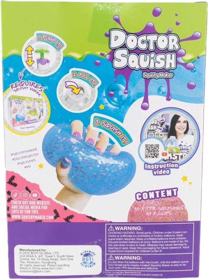 Køb Doctor Squish - Squishy Maker Refill Pakke - 10 Balloner Og Klips ...
