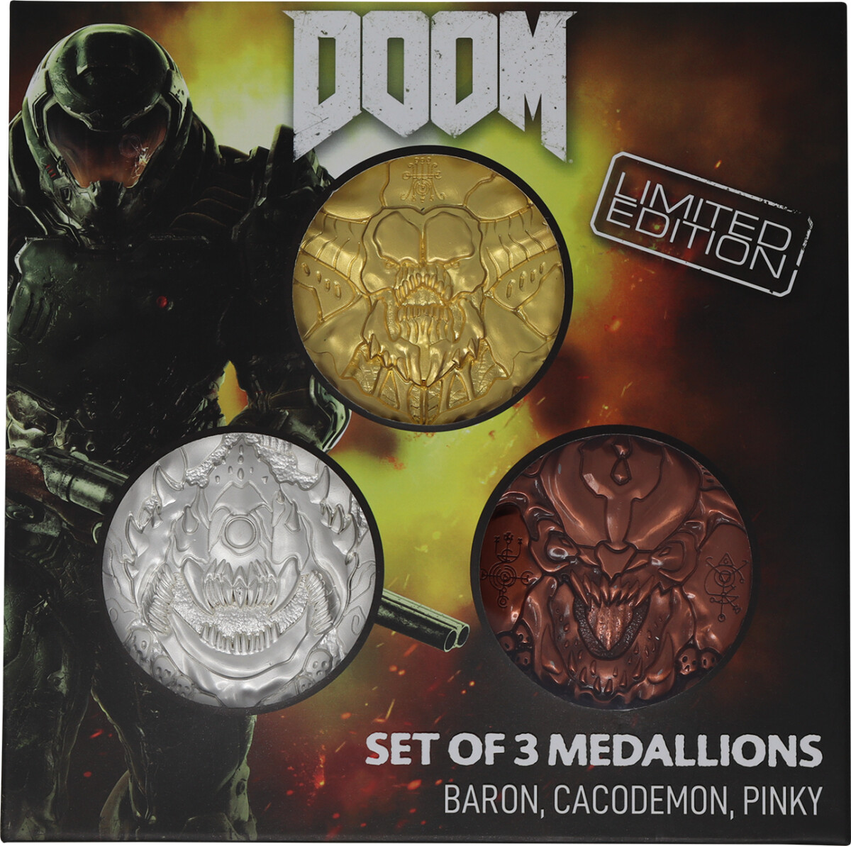 Doom Limited Edition Set Of 3 Arcade Mode Medallion Collection | Se ...