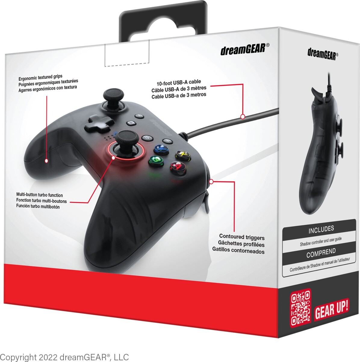 Køb Dreamgear, Shadow Wired Controller For Nintendo Switch & Oled fra Bionik - Gucca.dk