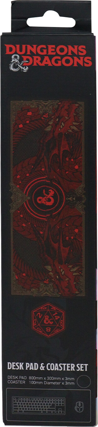 Køb Dungeons & Dragons Desk Pad & Coaster Set fra Fanattik - Gucca.dk
