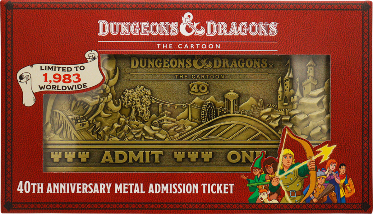 Dungeons & Dragons: The Cartoon 40th Anniversary Rollercoaster Ticket ...
