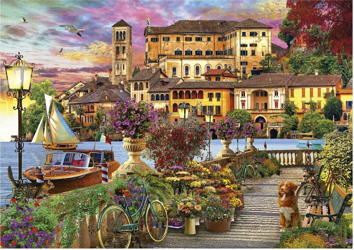 Educa Puslespil - 1500 Brikker - Italiensk Promenade | Se tilbud og køb ...