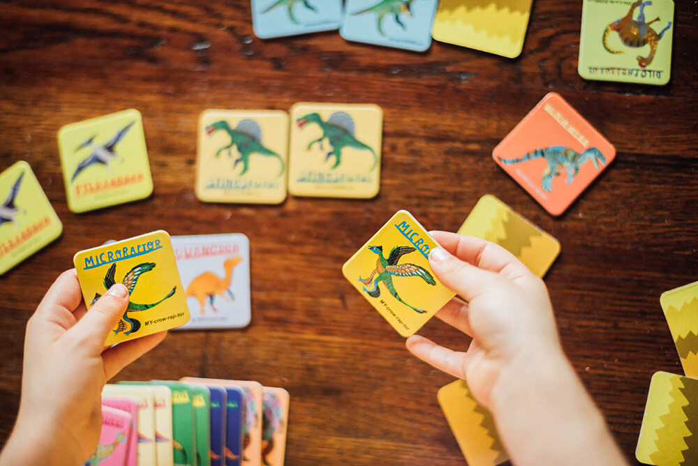 Eeboo - Memory Vendespil - Dinosaur - 48 Kort | Se tilbud og køb på ...