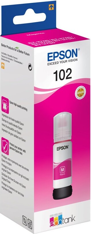 Epson - Ecotank Blæk - 102 - Magenta | Se tilbud og køb på Gucca.dk