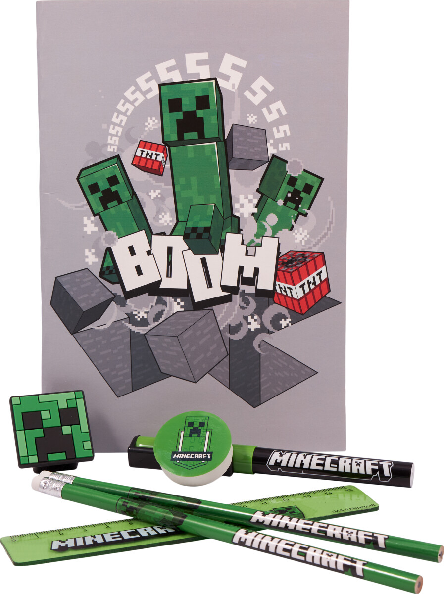 Tegnesæt Med Hæfte - Minecraft - Euromic | Se tilbud og køb på Gucca.dk