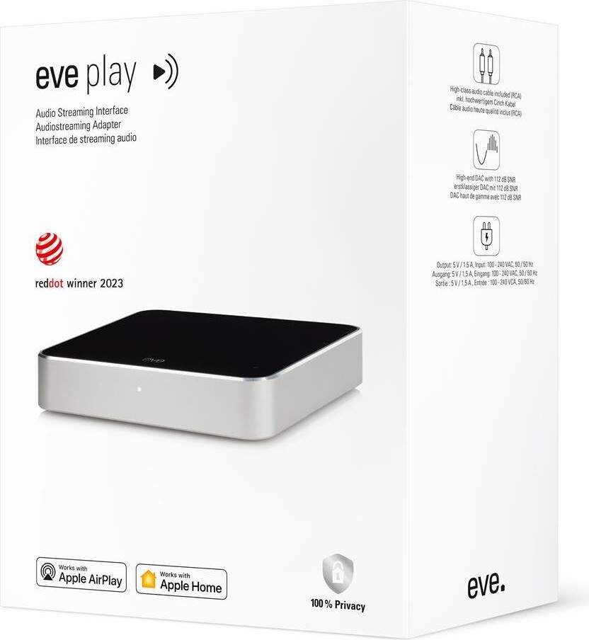 Eve Play - Audio Streaming Interface For Airplay | Se tilbud og køb på ...