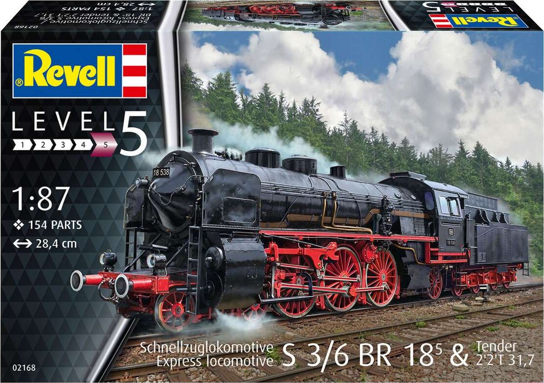 Køb Revell - Express Locomotive S3/6 Br18 5 - 1:87 - Level 5 - 02168 ...