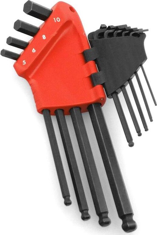 Køb Facom 83sh.jp9a - Set Of Hex Keys With Spherical Head, 1.5 - 10 Mm ...