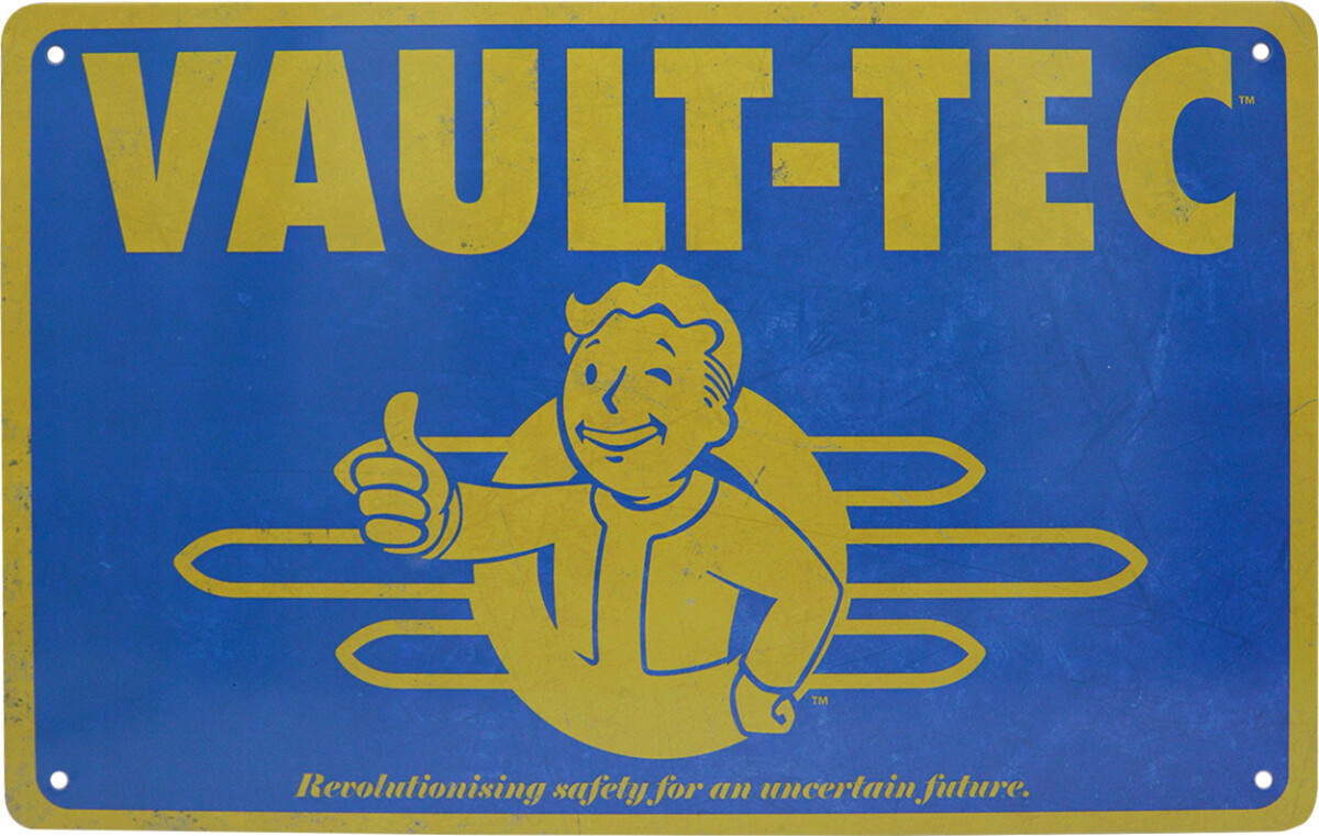 Fallout Tin Sign Set | Se tilbud og køb på Gucca.dk
