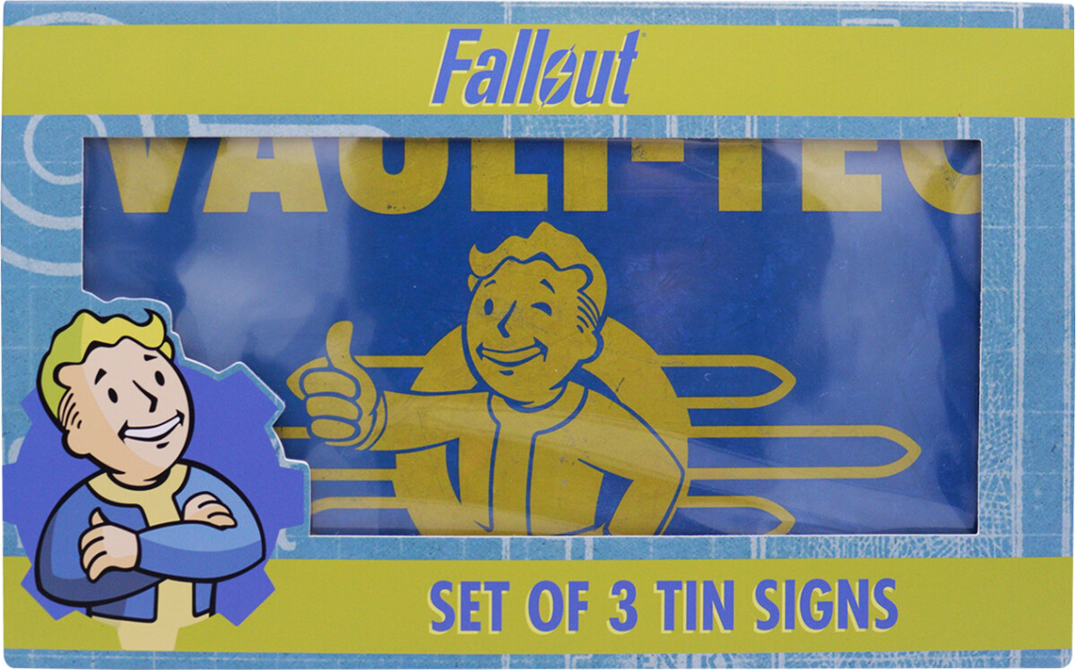 Fallout Tin Sign Set | Se tilbud og køb på Gucca.dk