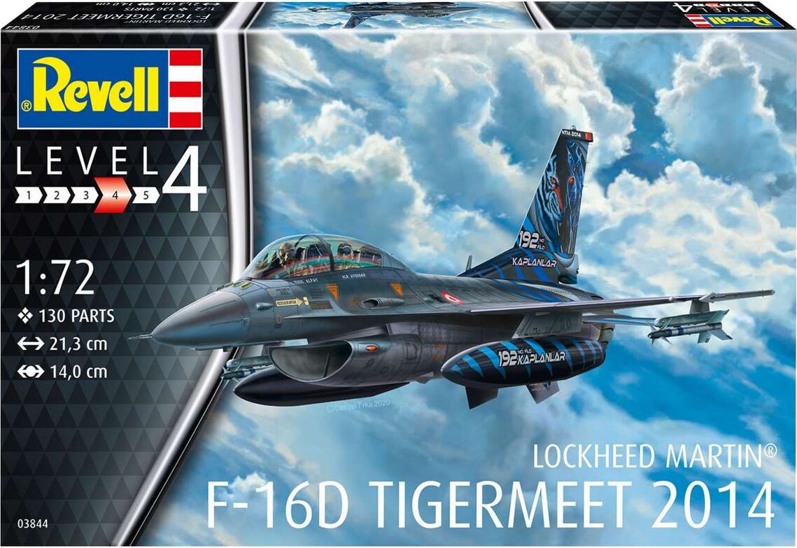 Køb Revell - Lockheed Martin F-16d Modelfly Byggesæt - 1:72 - Level 4 ...