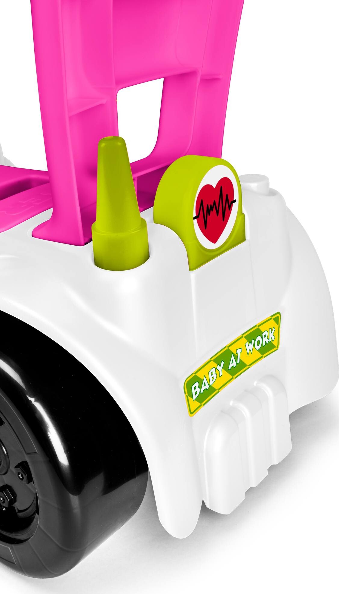 Gåbil Til Børn - Ambulance Med Byggeklodser - Pink - Feber | Se tilbud ...