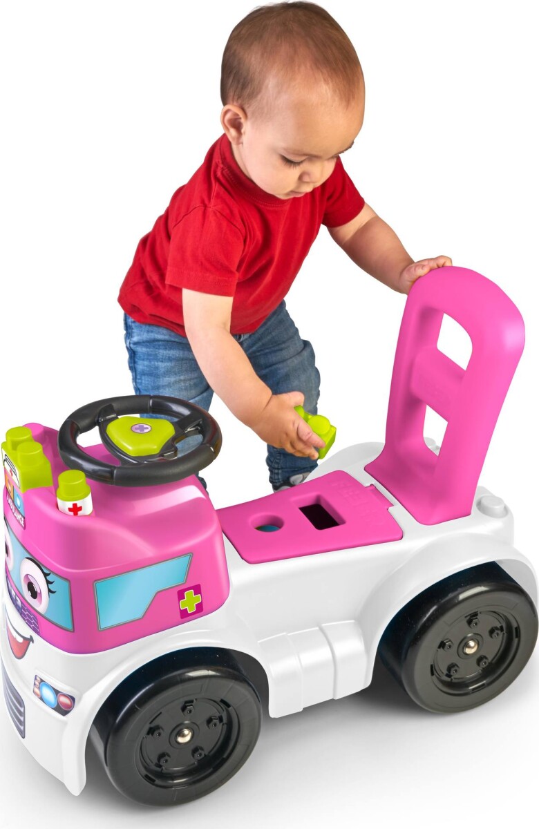 Gåbil Til Børn - Ambulance Med Byggeklodser - Pink - Feber | Se tilbud ...