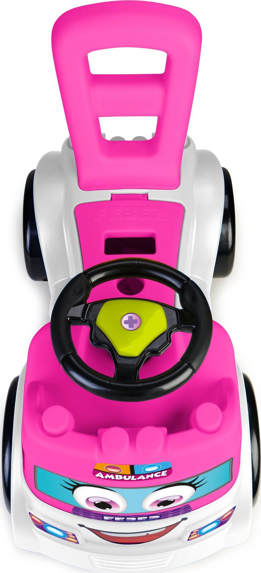 Gåbil Til Børn - Ambulance Med Byggeklodser - Pink - Feber | Se tilbud ...