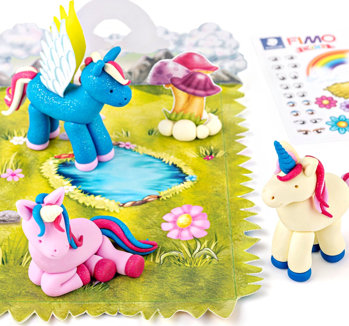 Køb Fimo - Ler Til Ovn - Kids - Form & Play Sæt - Enhjørning fra ...