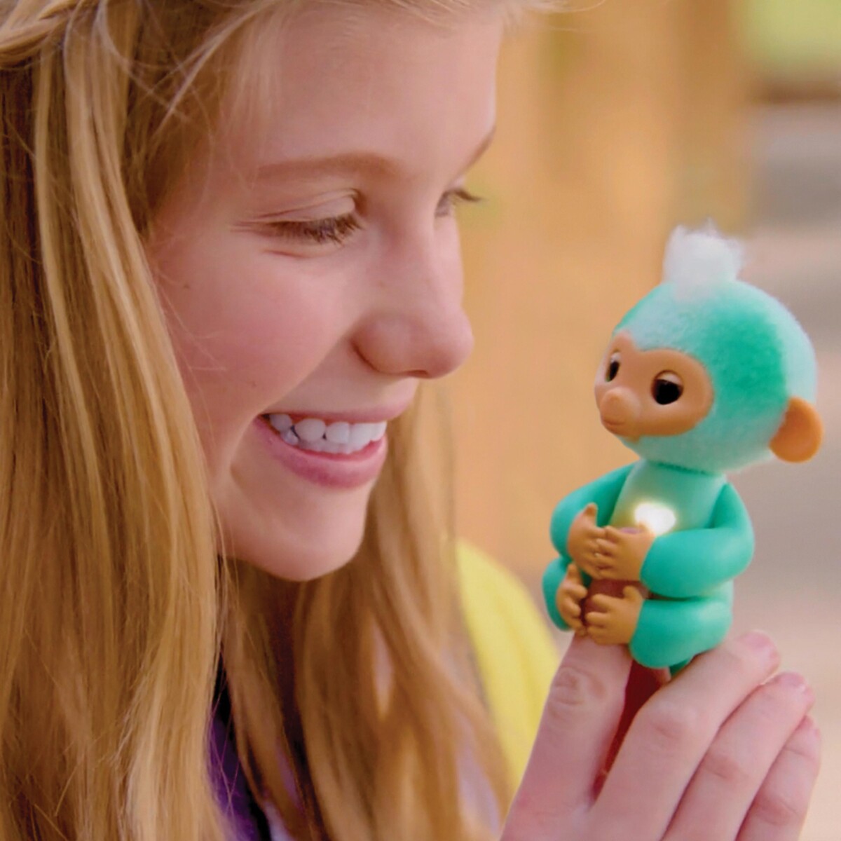 Fingerlings - Monkey Bamse - Turkis - Ava - Interaktiv Abe | Se tilbud ...