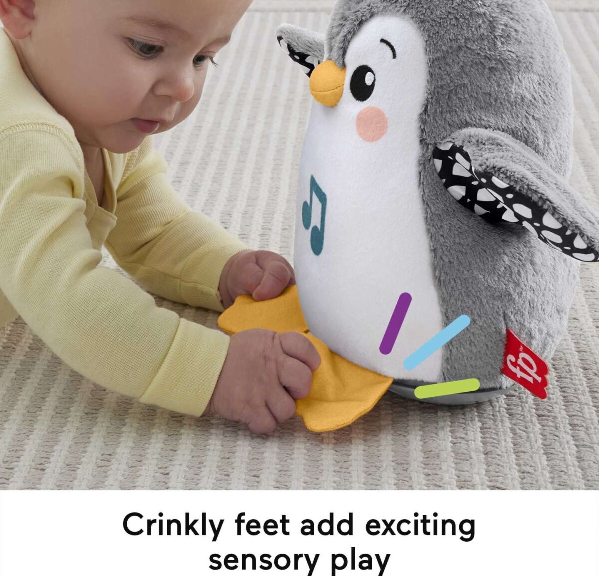 Fisher-price - Flap & Wobble Penguin - Aktivitetsbamse | Se tilbud og ...