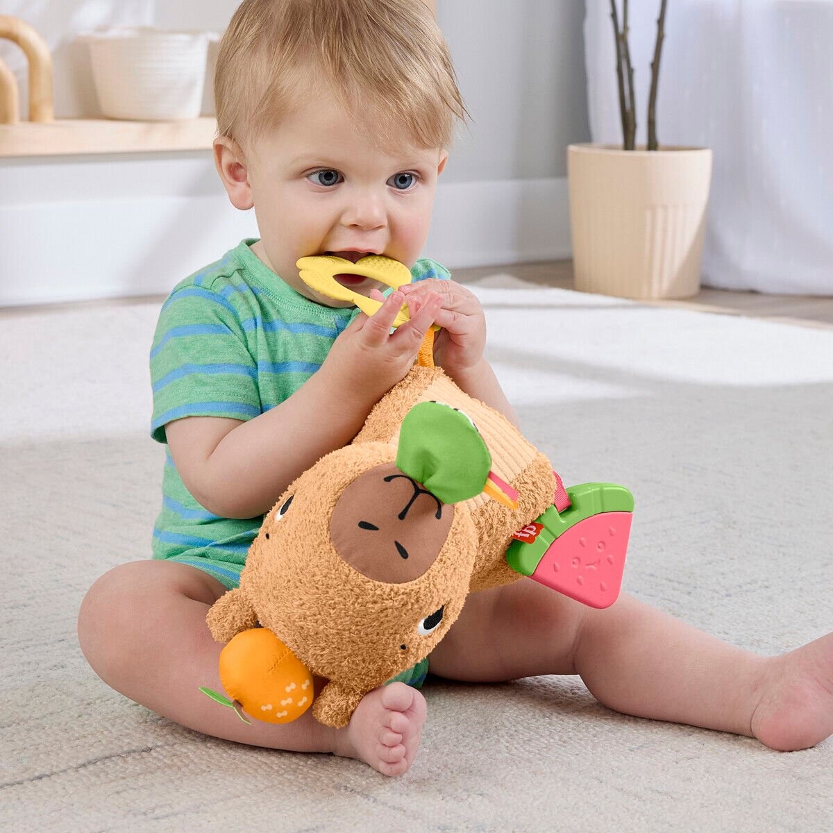 Fisher-price - Snuggly Snacky Capy | Se tilbud og køb på Gucca.dk
