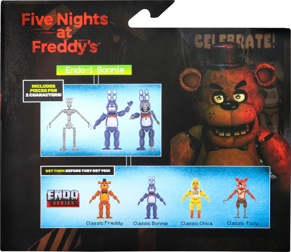 Køb Five Nights At Freddy's - Endo-Series 3-In-1 Figure - Assorteret ...