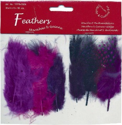 Køb Fjer - 8-10 Cm - 18 Stk. - Lilla fra Marabou & Guinea - Gucca.dk