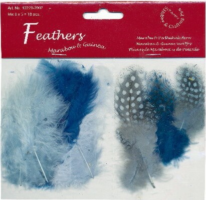 Køb Fjer - 8-10 Cm - 18 Stk. - Petroleum Nuancer - 12229-2907 fra ...