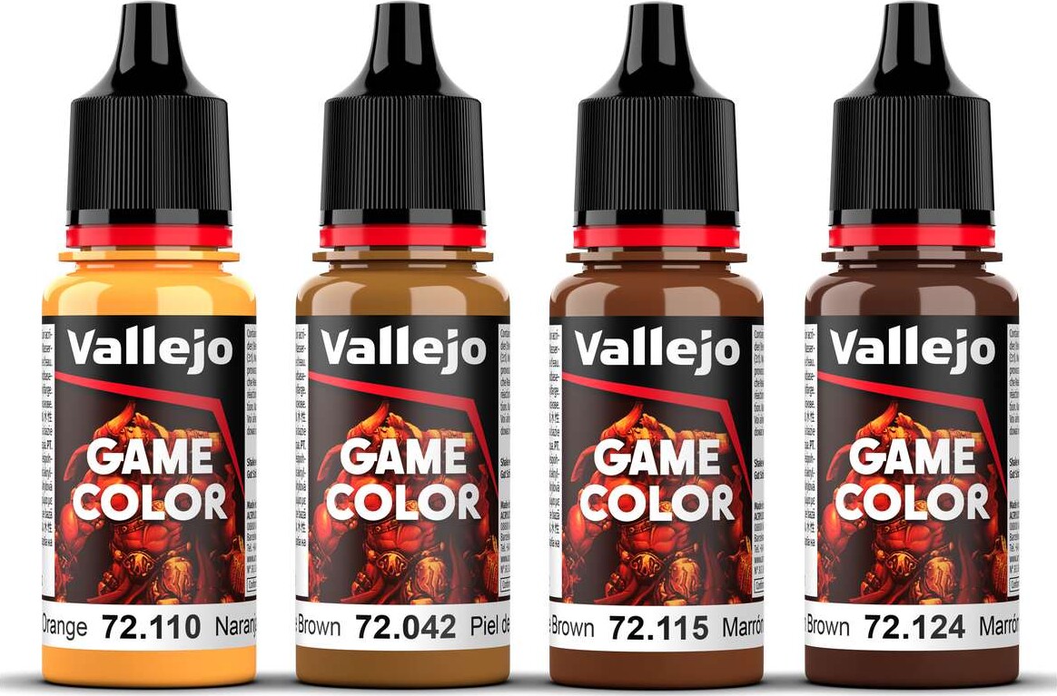 Vallejo - Game Color - Leather Set - 4x18 Ml | Se tilbud og køb på Gucca.dk