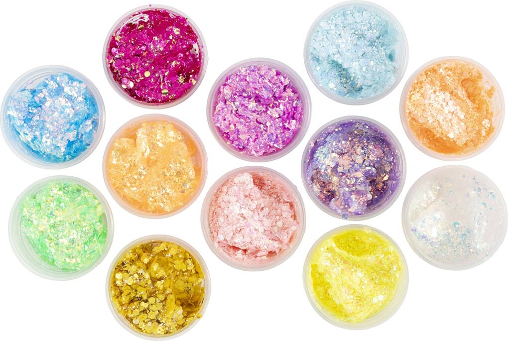 Køb Glitter Clay - Assorterede Farver - 72x20 Ml - Gucca.dk