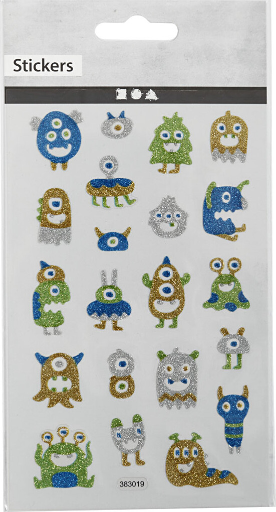 Køb Glimmer Klistermærker - Rumvæsner fra Creativ Company - Gucca.dk