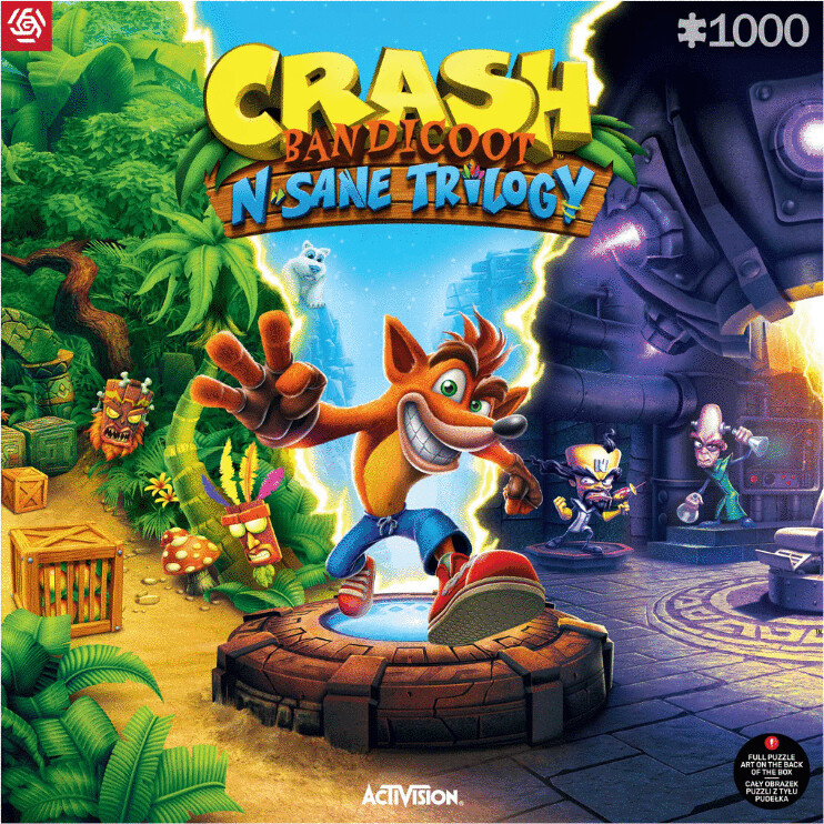 Crash Bandicoot Puzzle - 1000 Brikker - N. Sane Trilogy | Se tilbud og ...
