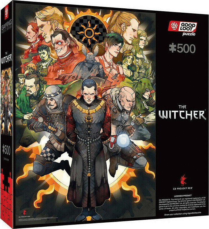 Køb The Witcher Puslespil - 500 Brikker - Nilfgaard - Good Loot fra ...