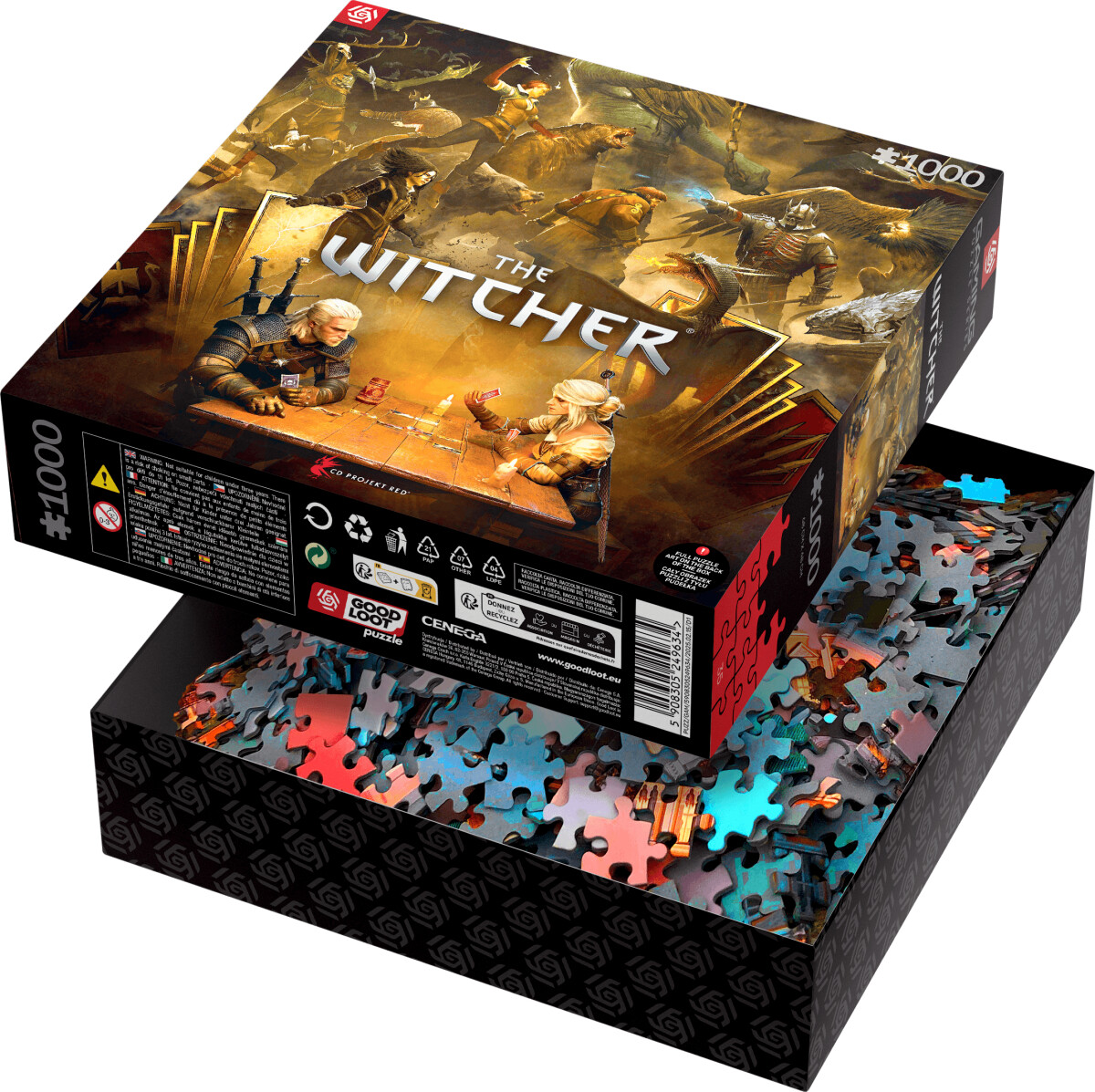 Køb The Witcher Puzzle - 1000 Brikker - Et Spil Gwent fra Good Loot ...